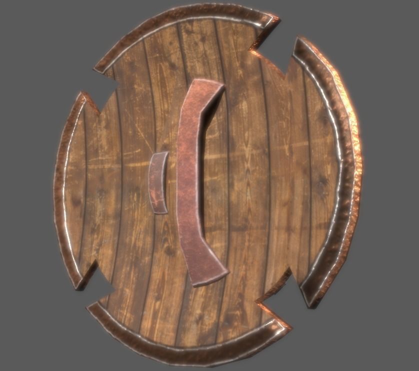 3D model fantastic shield VR / AR / low-poly | CGTrader