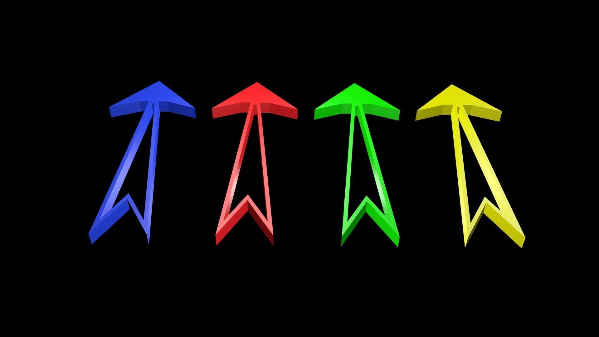 3D model Low poly arrow 39 VR / AR / low-poly | CGTrader