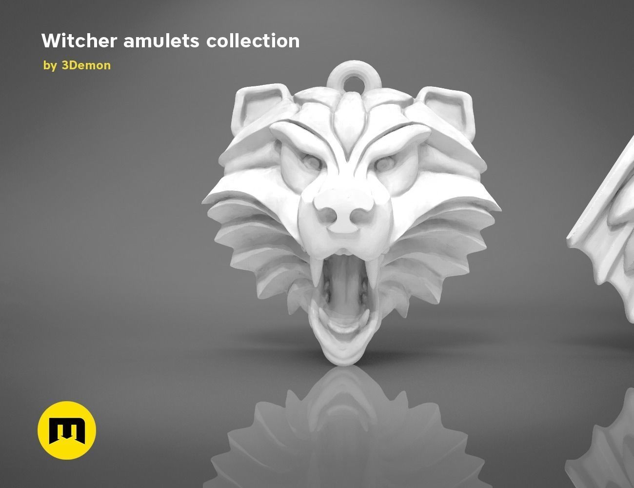 collection - witcher amulets - 3D PRINT MODEL 3D model 3D printable ...