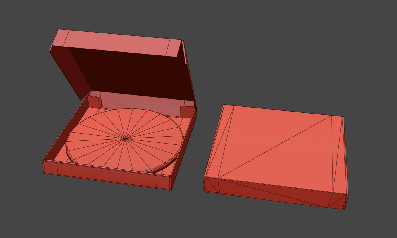 3D model Pizza Package VR / AR / low-poly | CGTrader