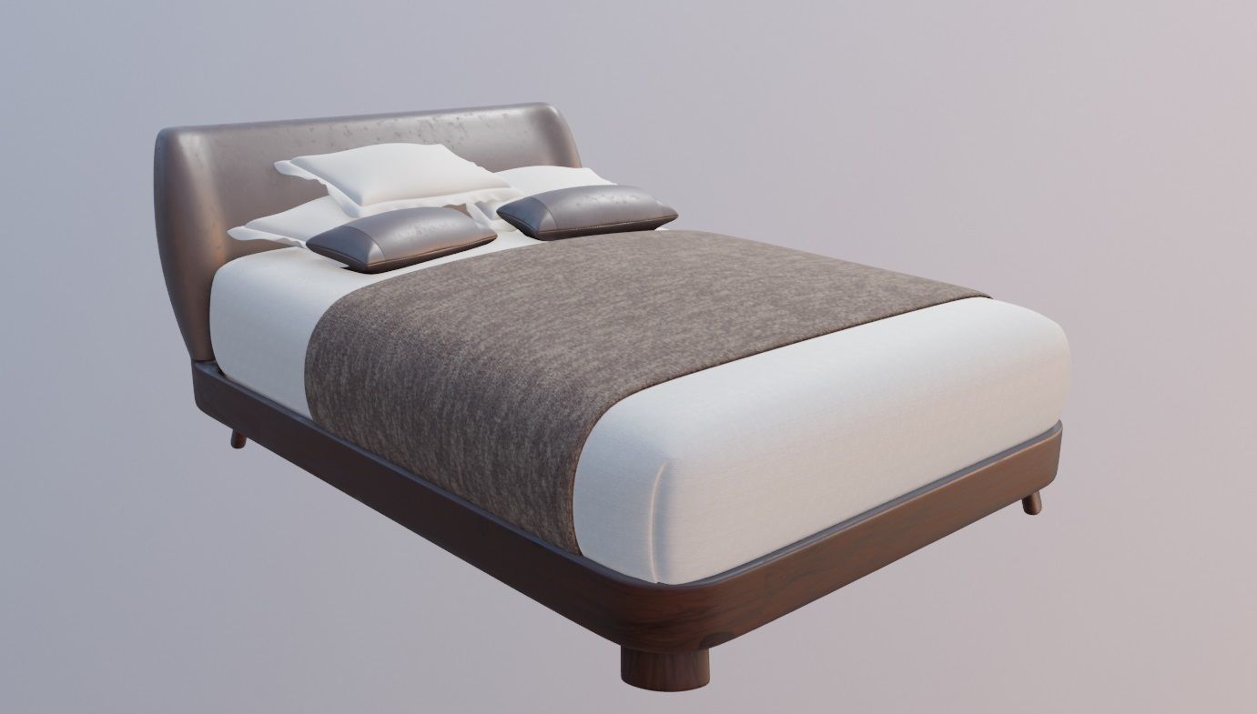 3D model well made bed VR / AR / low-poly | CGTrader