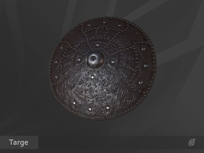 3D model Targe viking shield VR / AR / low-poly | CGTrader