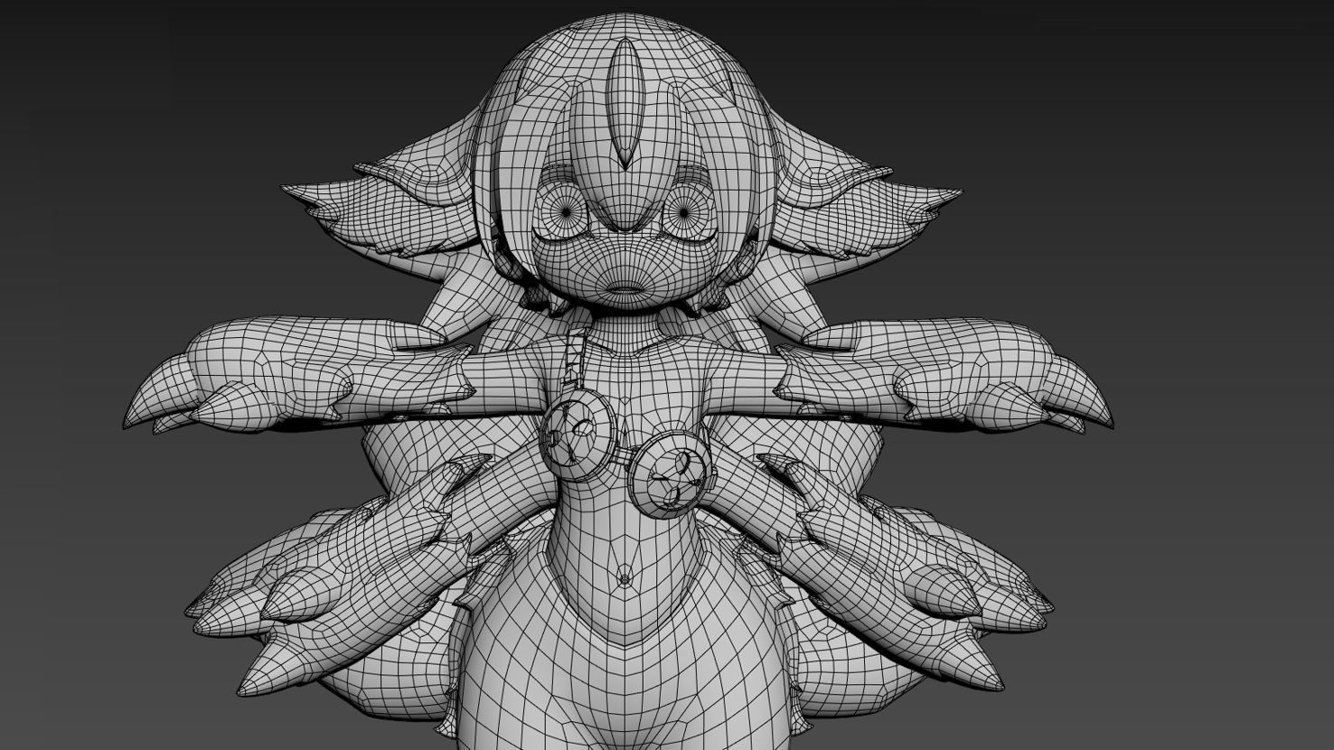 Faputa manga Made in Abyss VRChat 3D model rigged | CGTrader