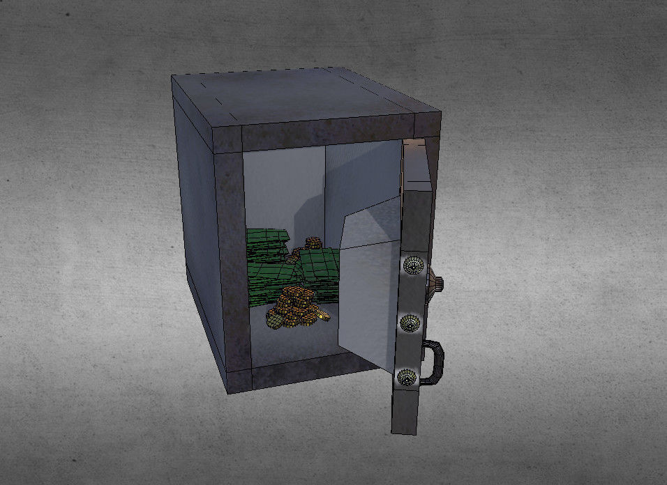 3D model Old safe box VR / AR / low-poly | CGTrader