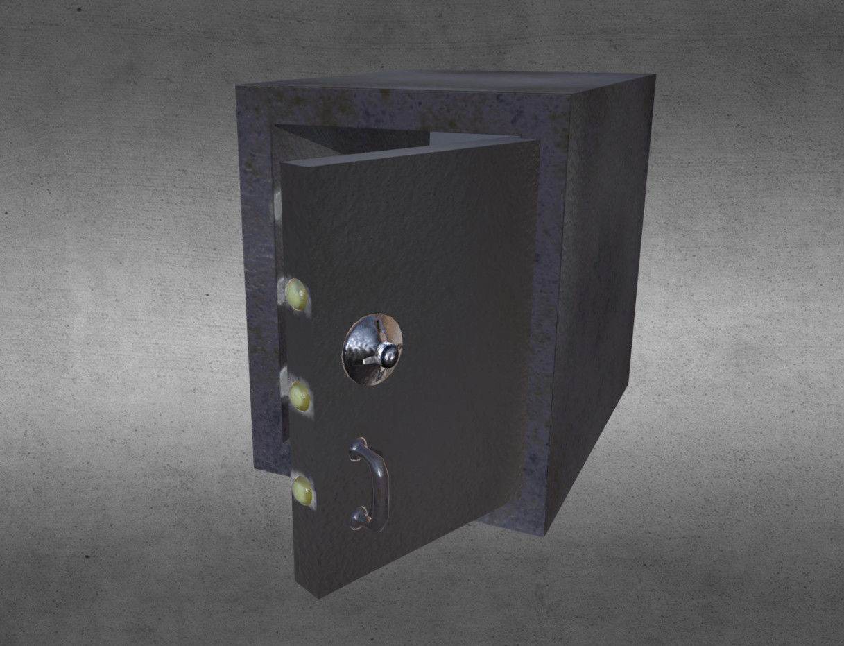 3D model Old safe box VR / AR / low-poly | CGTrader