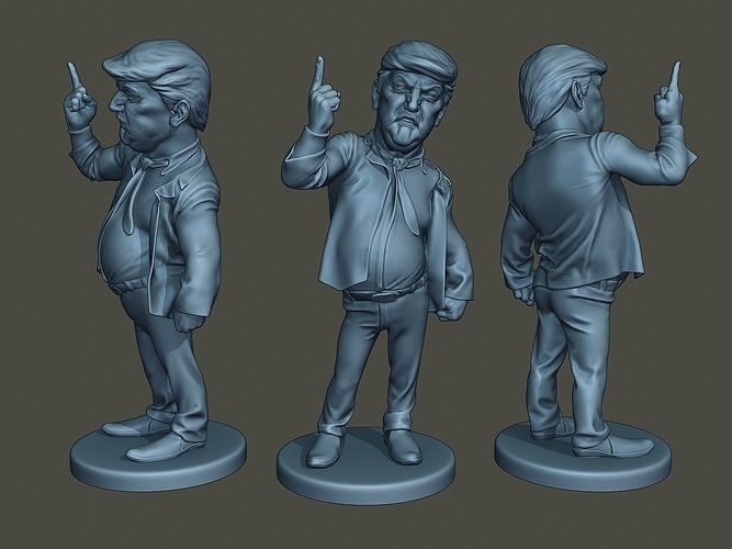 Donald Trump Finger Up 3D model 3D printable | CGTrader