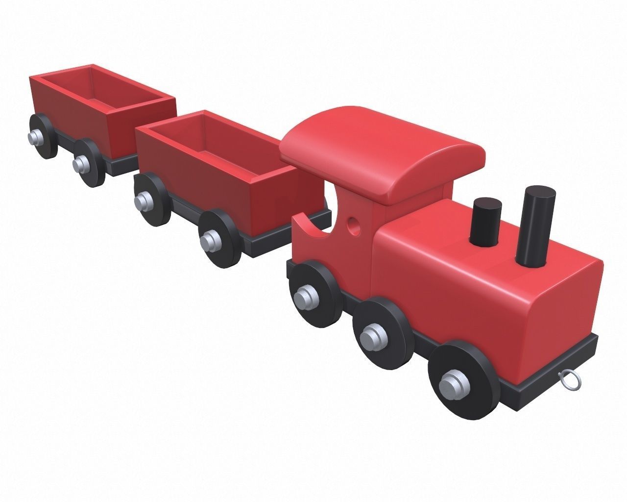Train toy 3D model | CGTrader