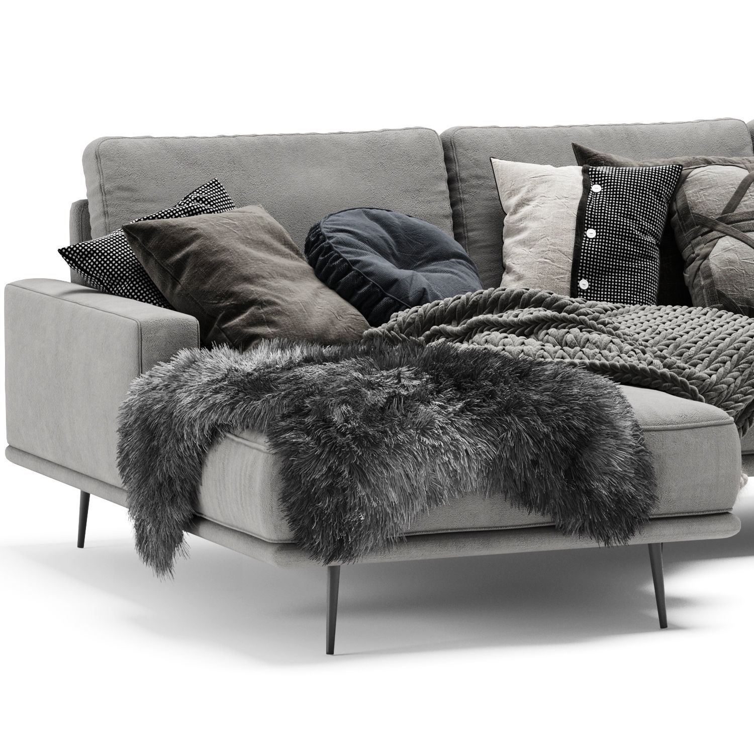 BoConcept Carlton Sofa E 3D model | CGTrader