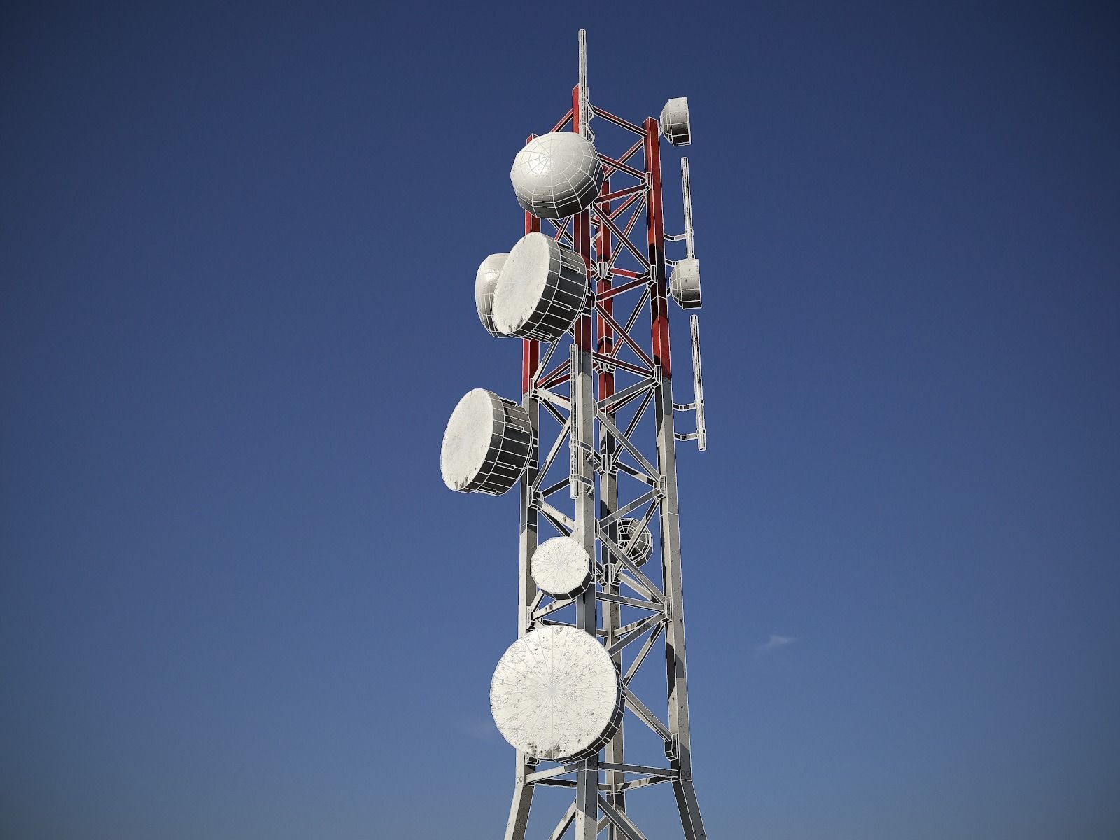 3D model Telecommunications Tower PBR VR / AR / low-poly | CGTrader