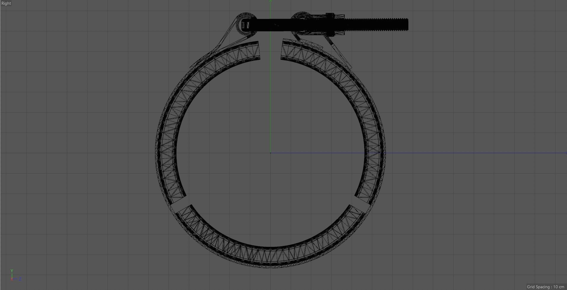 Tube clamp to join two tubes 3D model | CGTrader