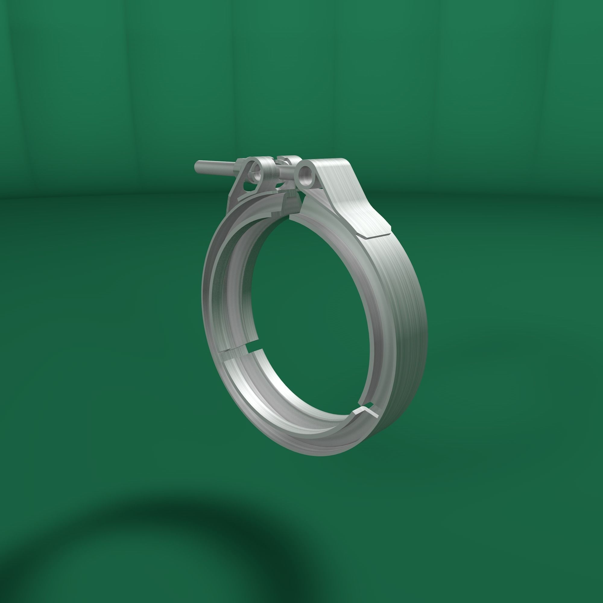 Tube clamp to join two tubes 3D model | CGTrader
