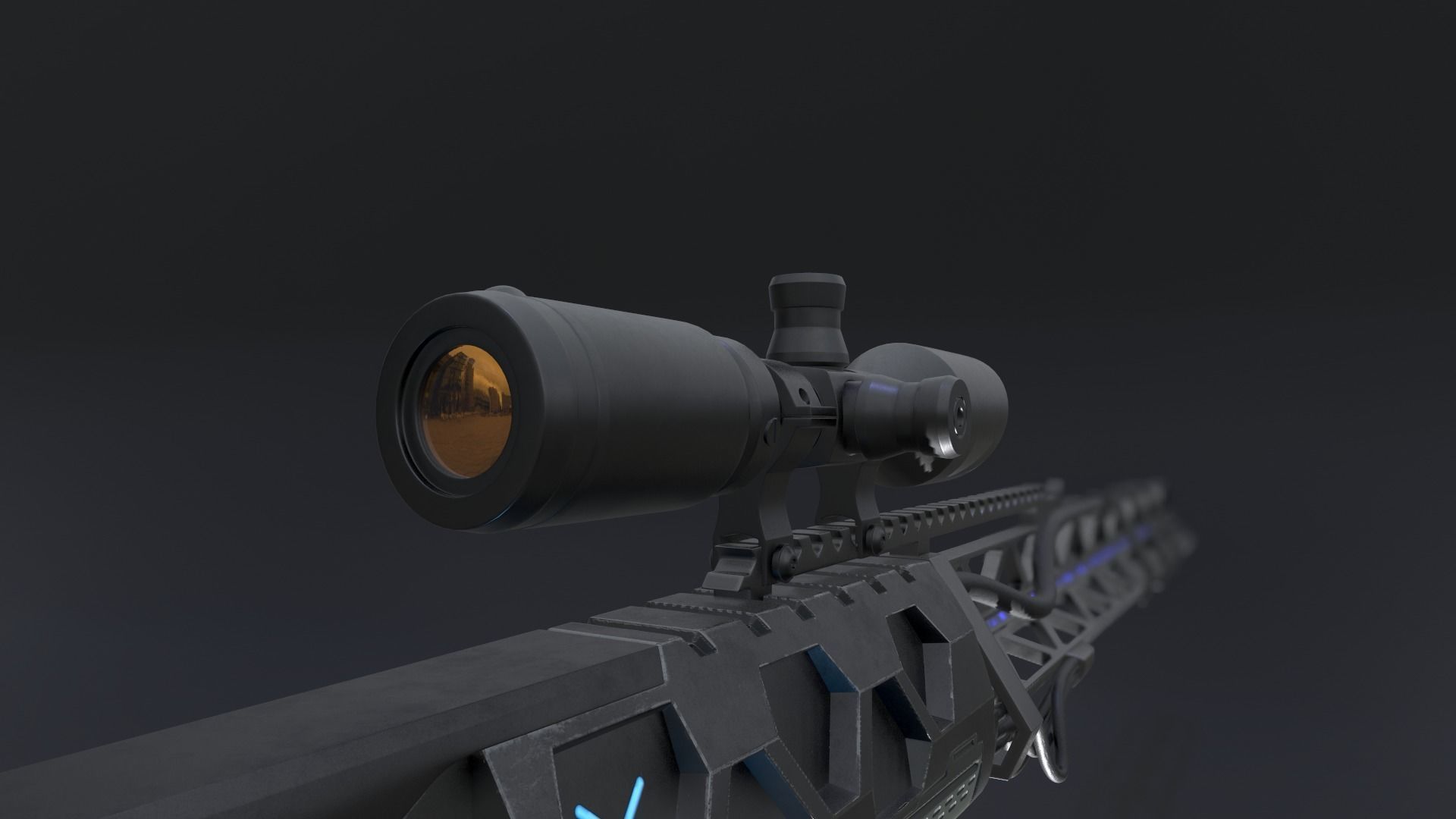 Gauss Rifle 3D model | CGTrader