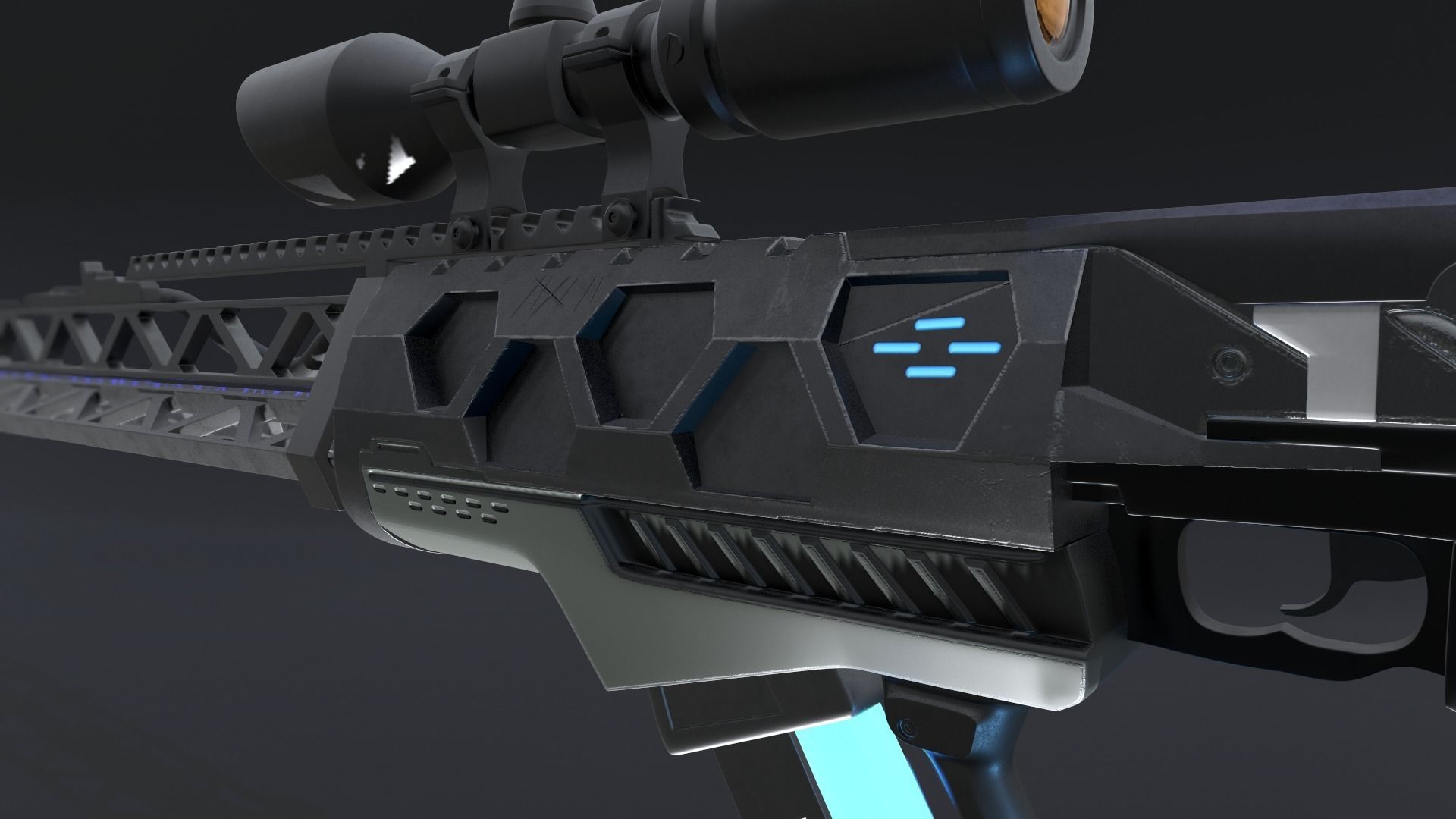 Gauss Rifle 3D model | CGTrader