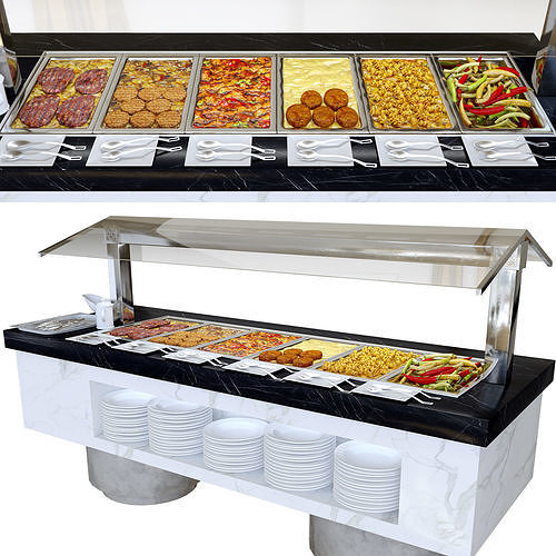 Buffet 3D model | CGTrader