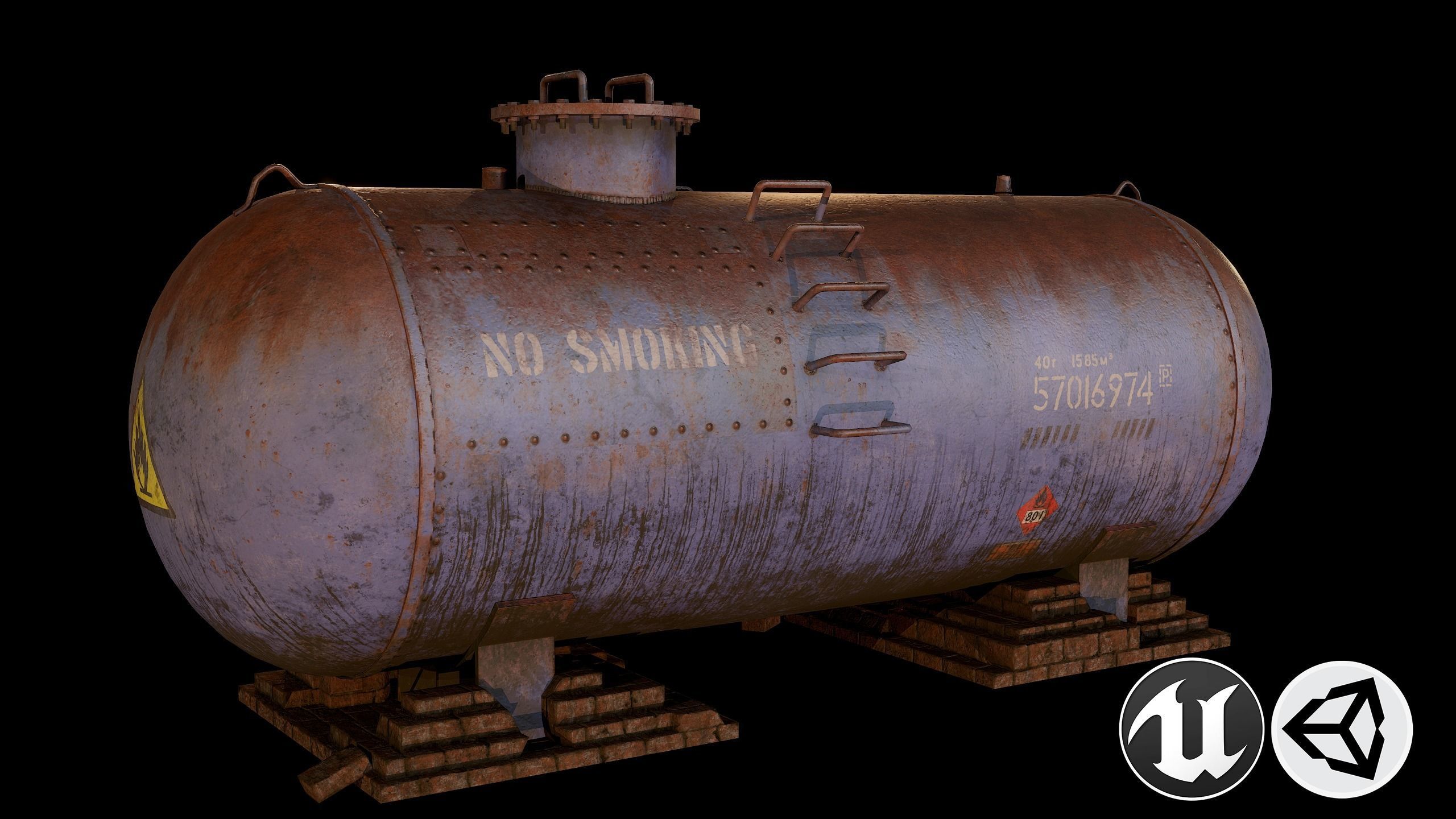 3D model Gas Cistern VR / AR / low-poly | CGTrader