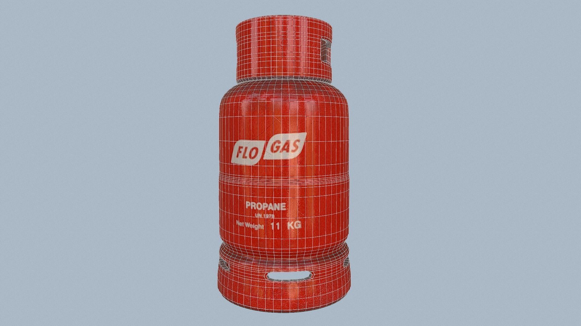 3D model Gas Cylinder Red VR / AR / low-poly | CGTrader