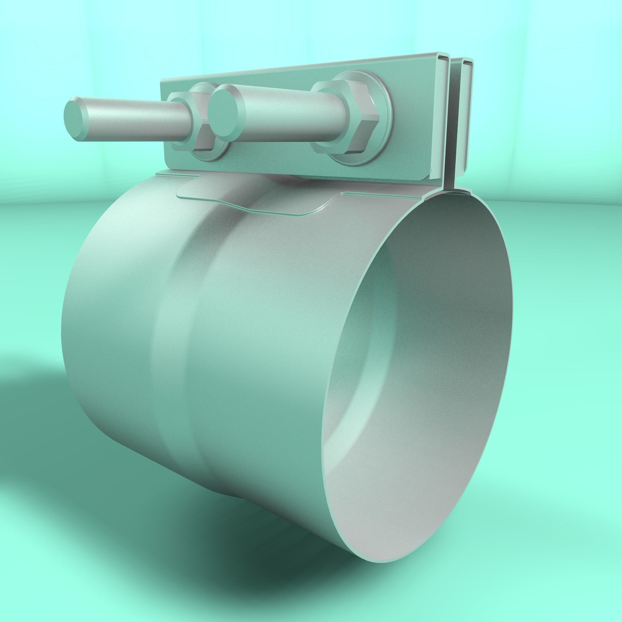 Tube clamp and adapter 3D model | CGTrader