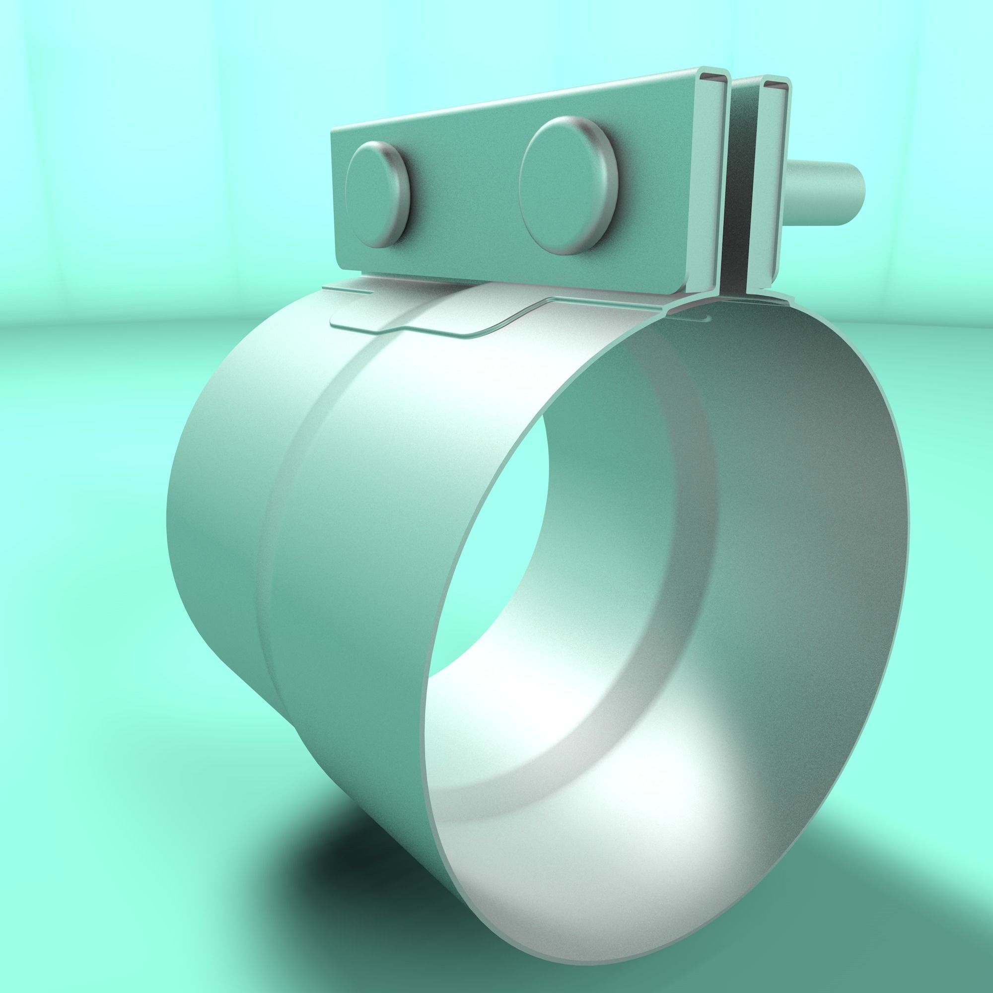 Tube clamp and adapter 3D model | CGTrader