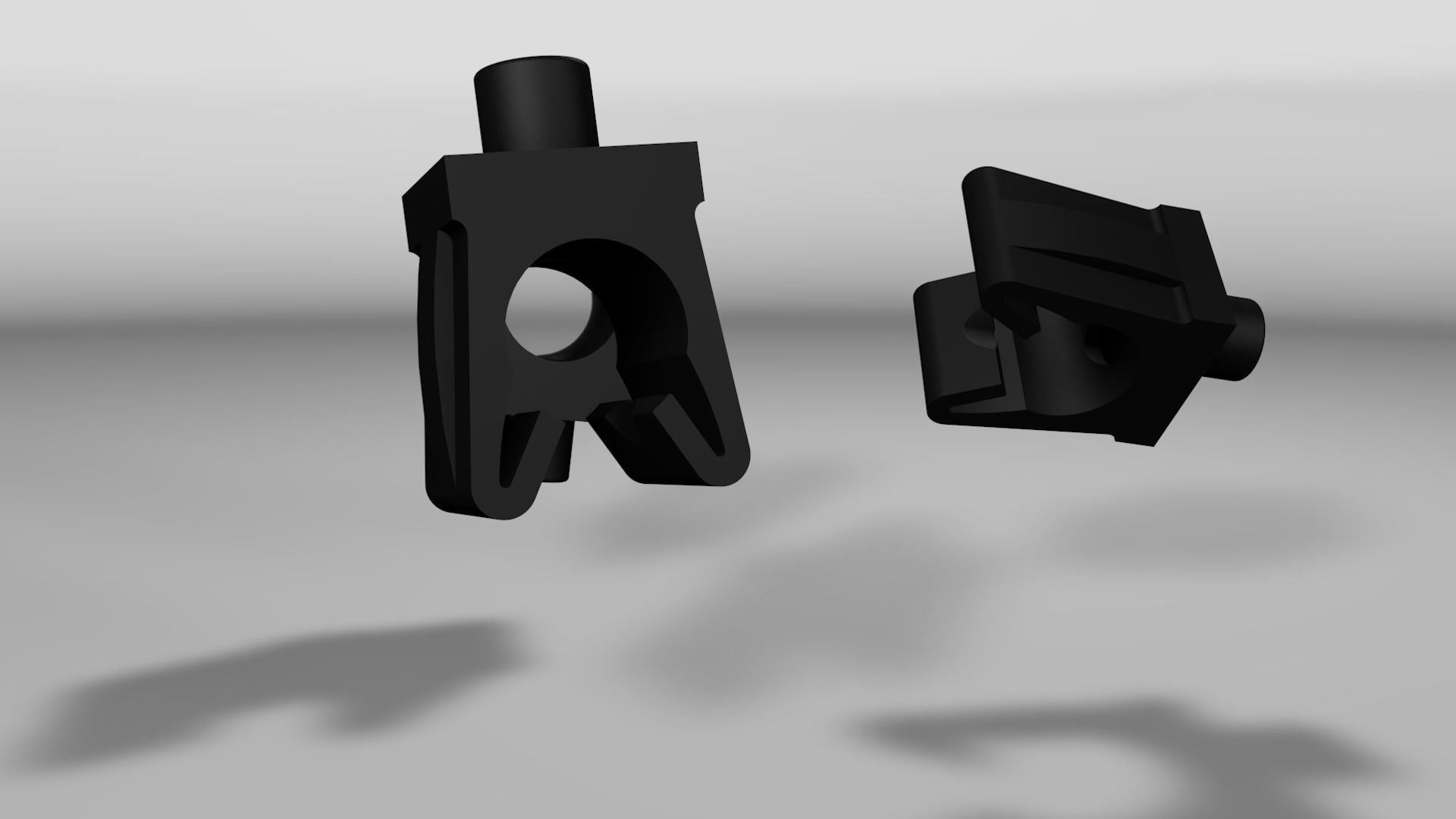 3D model Rotating clip with screw VR / AR / low-poly | CGTrader