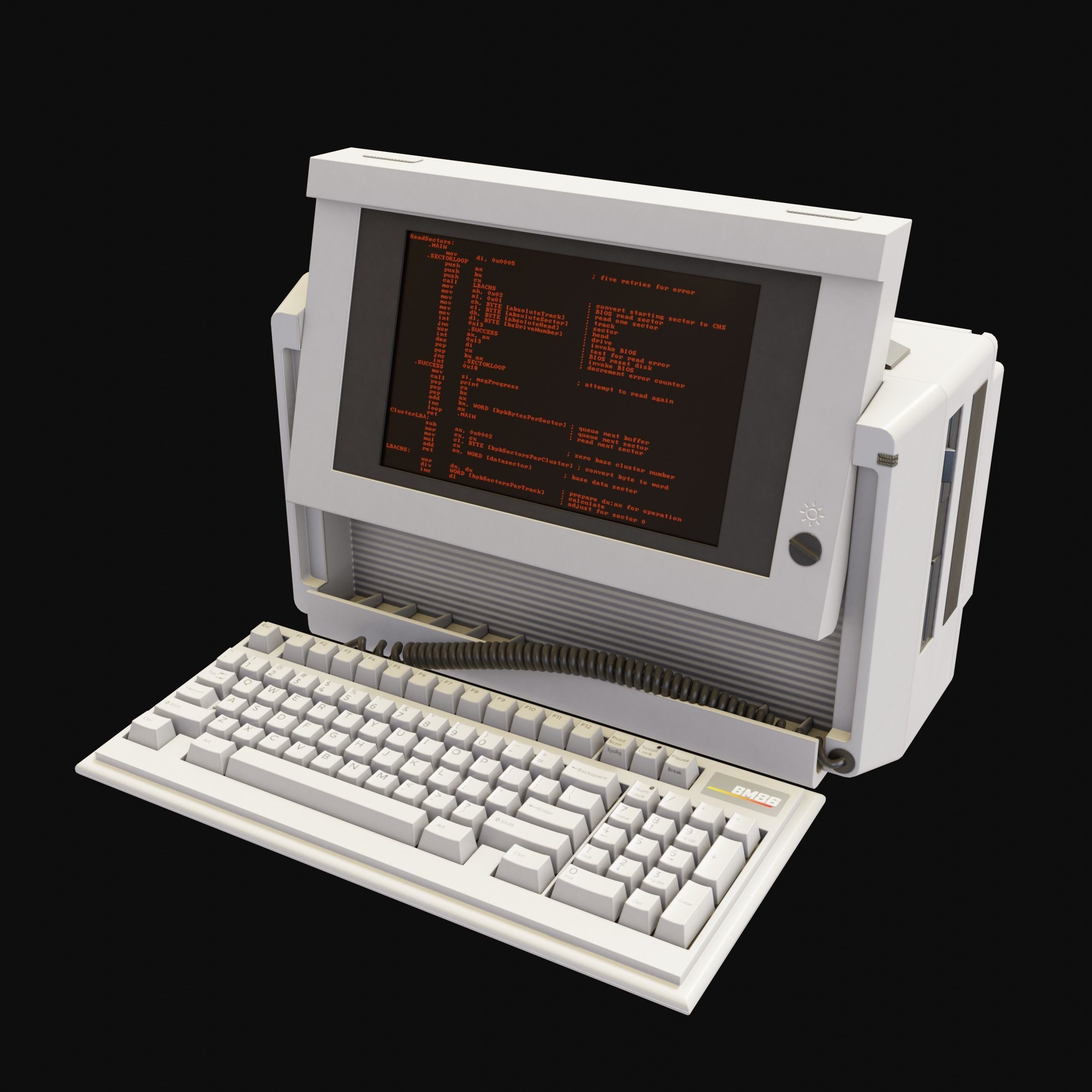 BM86 Portable PC free 3D model | CGTrader