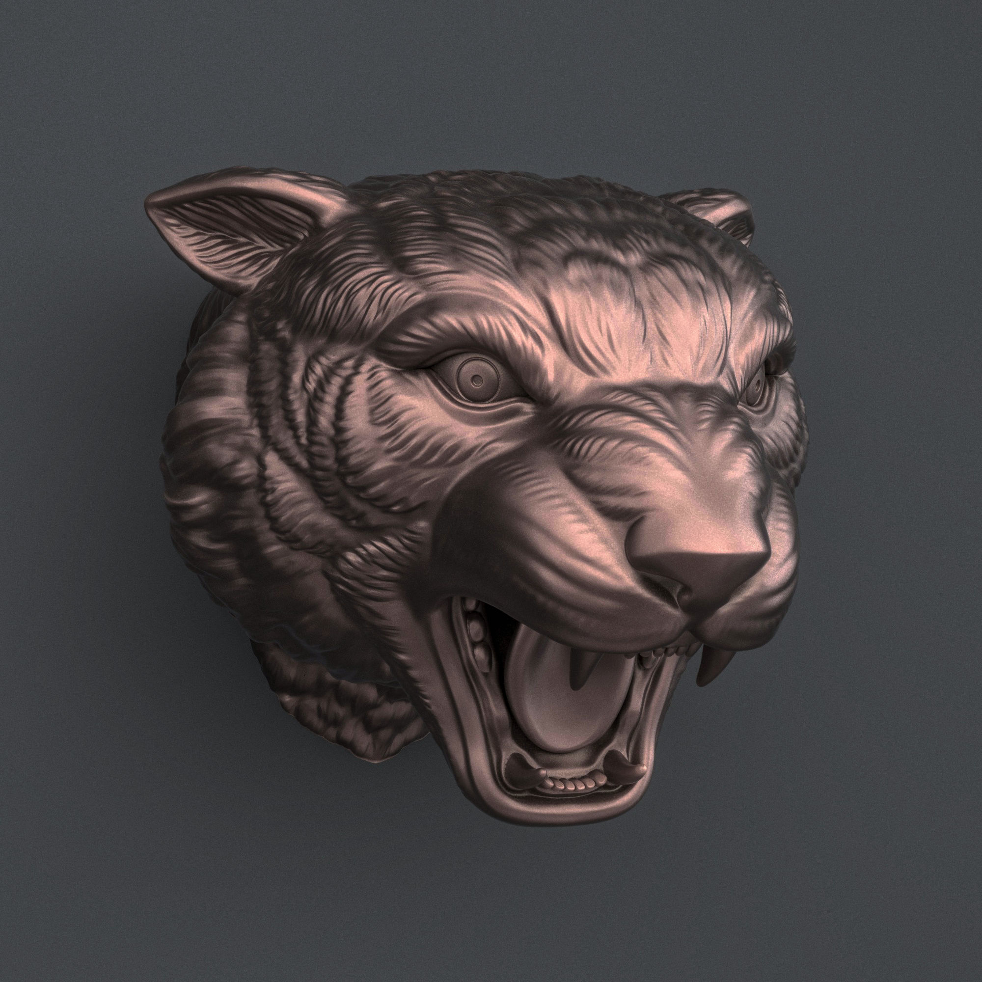 Panther head 3D model 3D printable | CGTrader