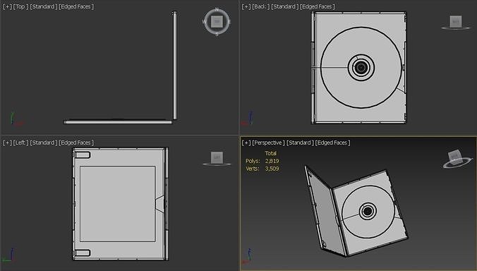 Disc Case with CD 3D model | CGTrader