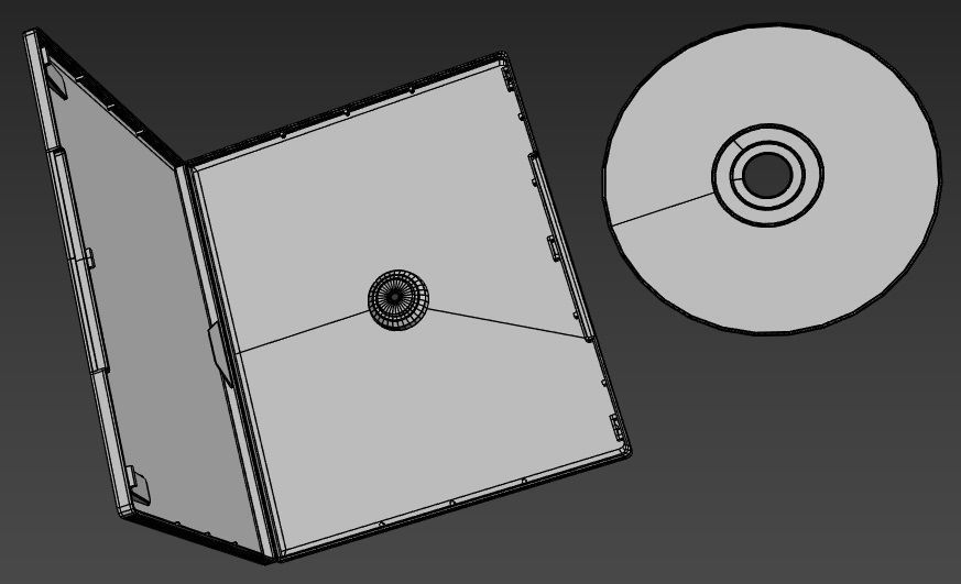 Disc Case with CD 3D model | CGTrader