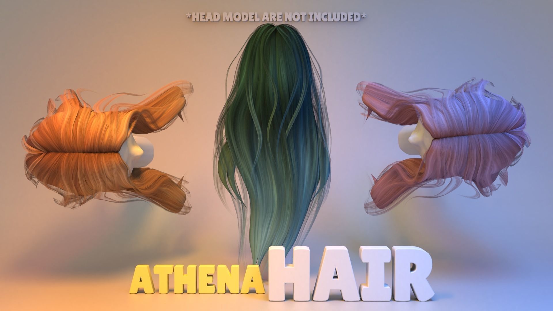 Athena Hair 3D model | CGTrader
