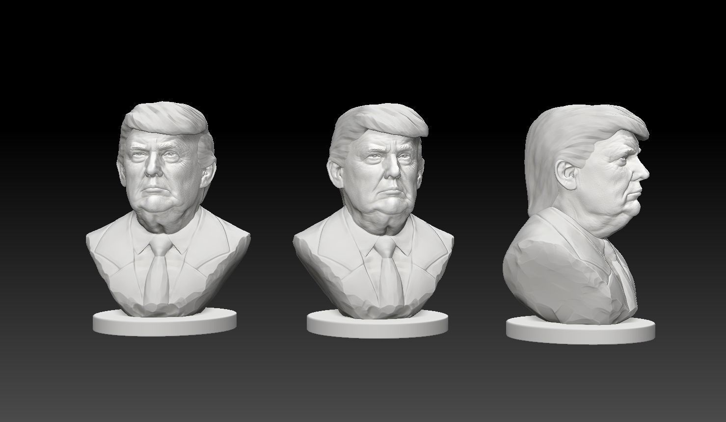 Donald Trump 3D model 3D printable | CGTrader