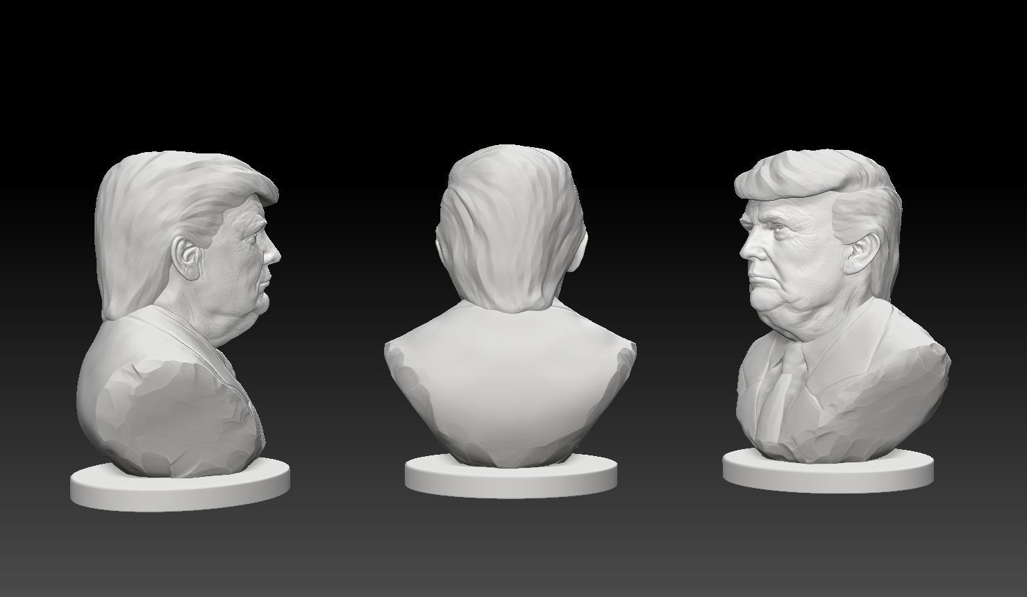 Donald Trump 3D model 3D printable | CGTrader