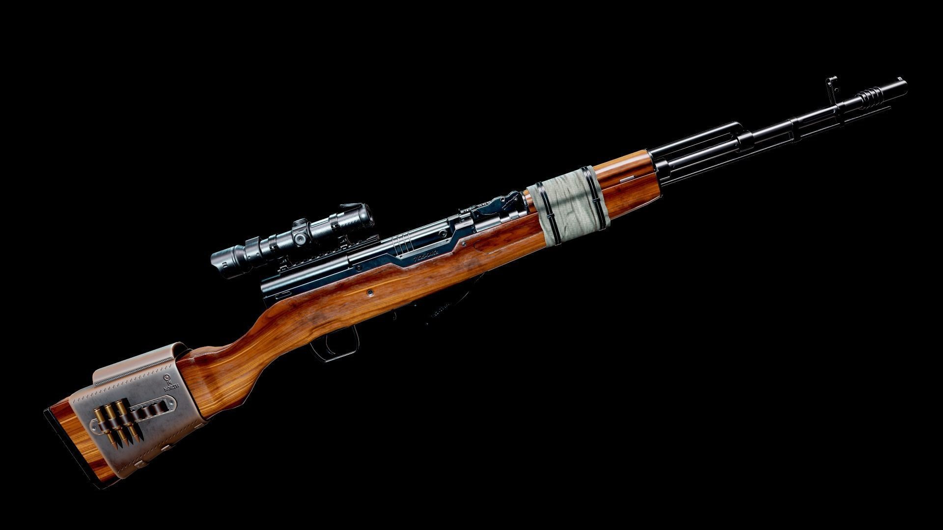 3D model Battle Rifle - SKS VR / AR / low-poly | CGTrader