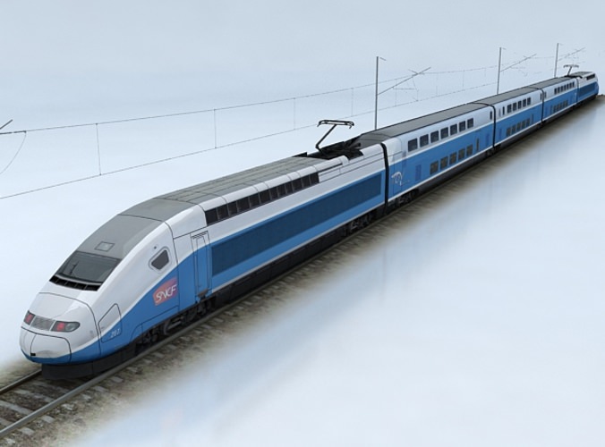 3D model TGV Duplex VR / AR / low-poly MAX FBX - CGTrader.com