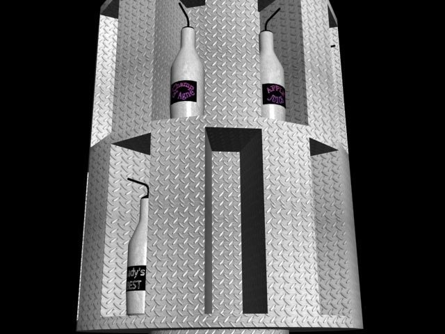 wine carousel 3D model | CGTrader