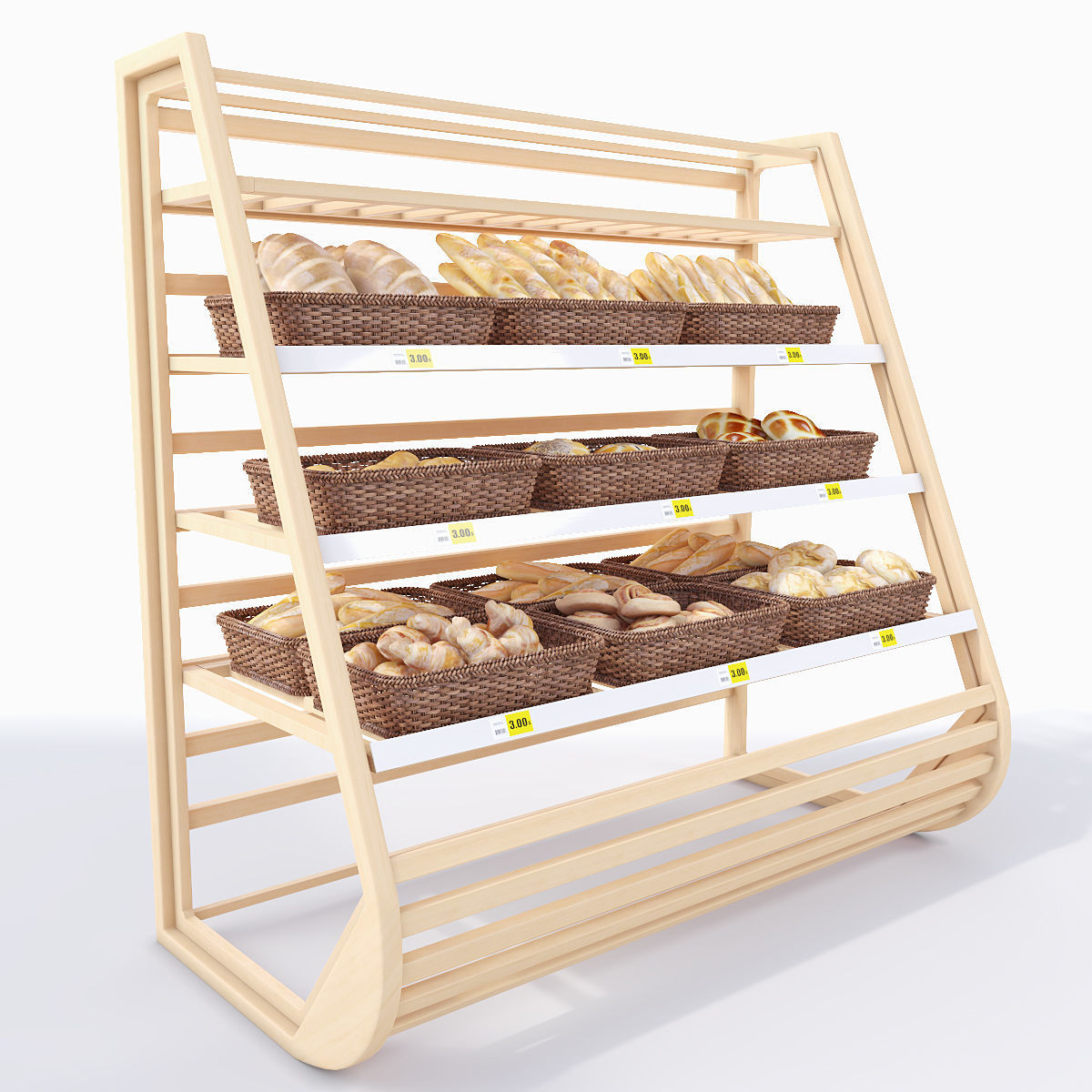 Bread Stand 3D model | CGTrader