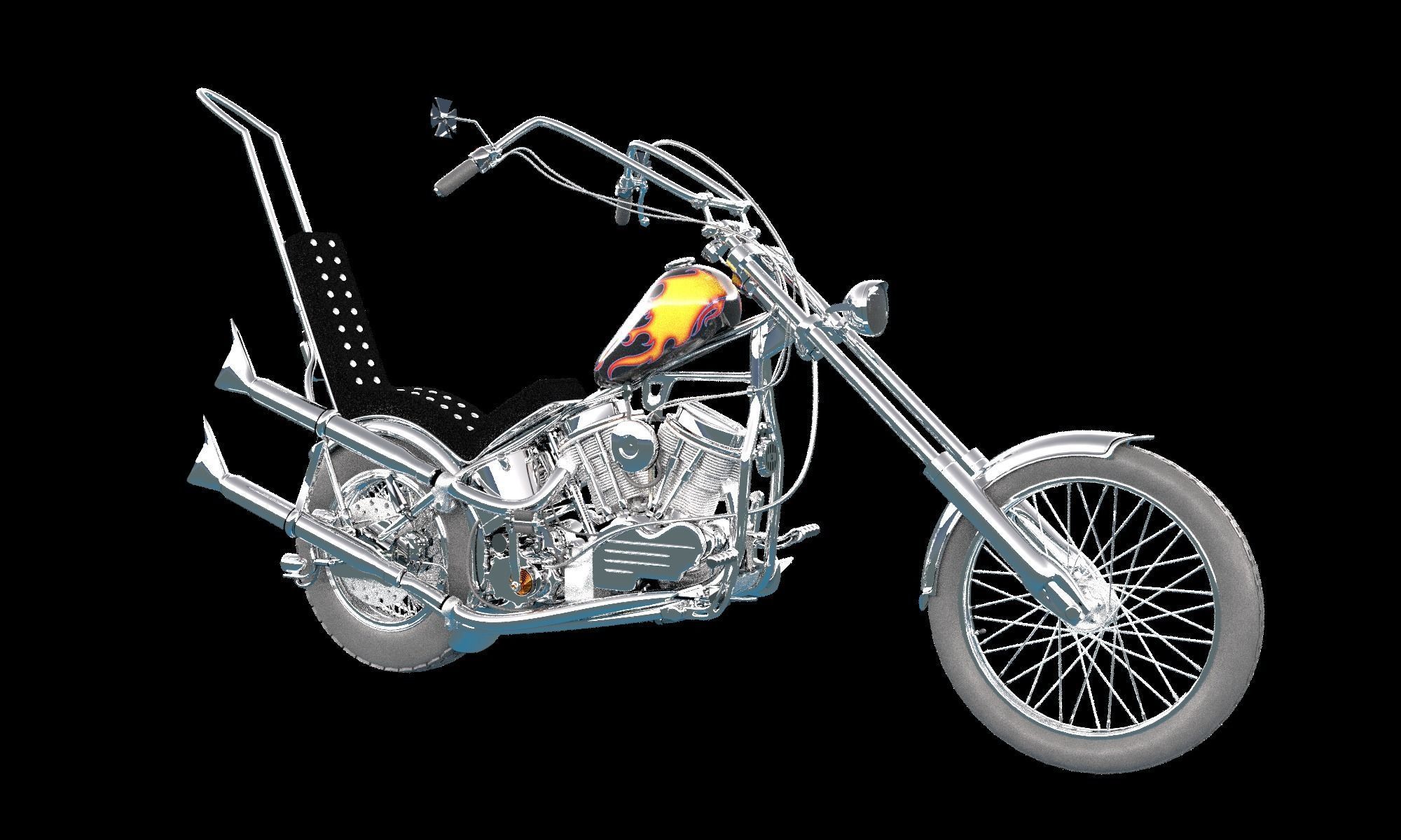 Chopper 3D model rigged | CGTrader