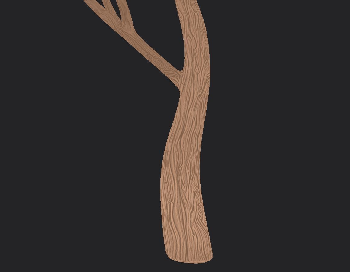 Cartoon Stylized Tree Trunk Set - 6 Piece 3D model | CGTrader