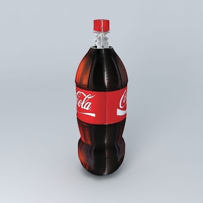 Coke Realistic Plastic Bottle free 3D model | CGTrader