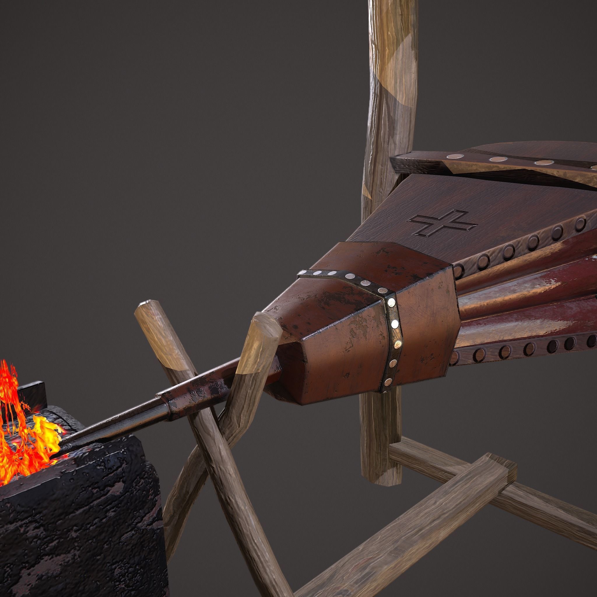 3D model Medieval Bellows VR / AR / low-poly rigged animated | CGTrader