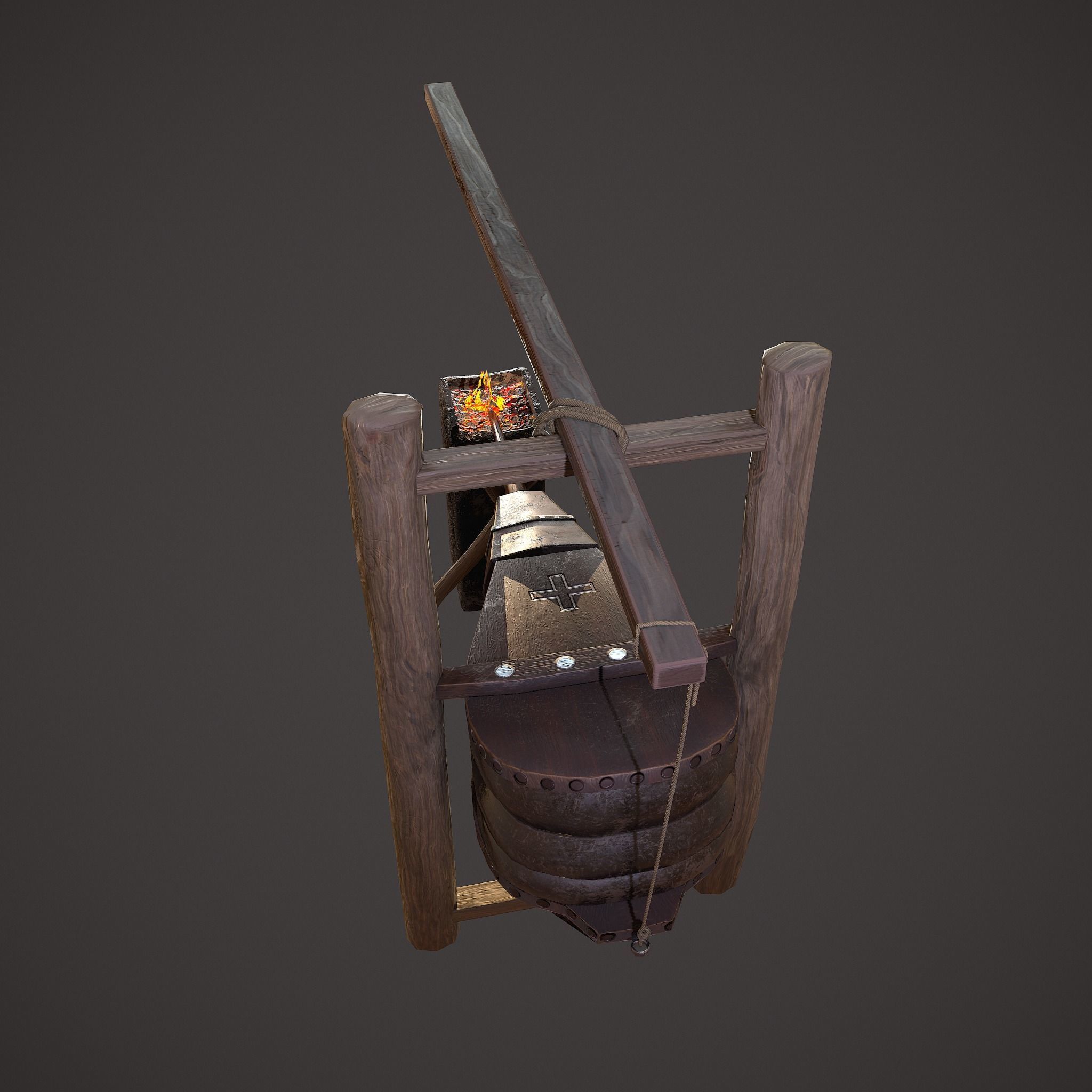 3D model Medieval Bellows VR / AR / low-poly rigged animated | CGTrader