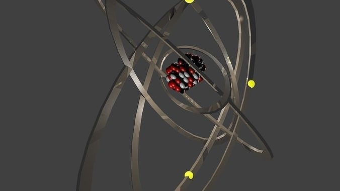 An atom 3D model | CGTrader