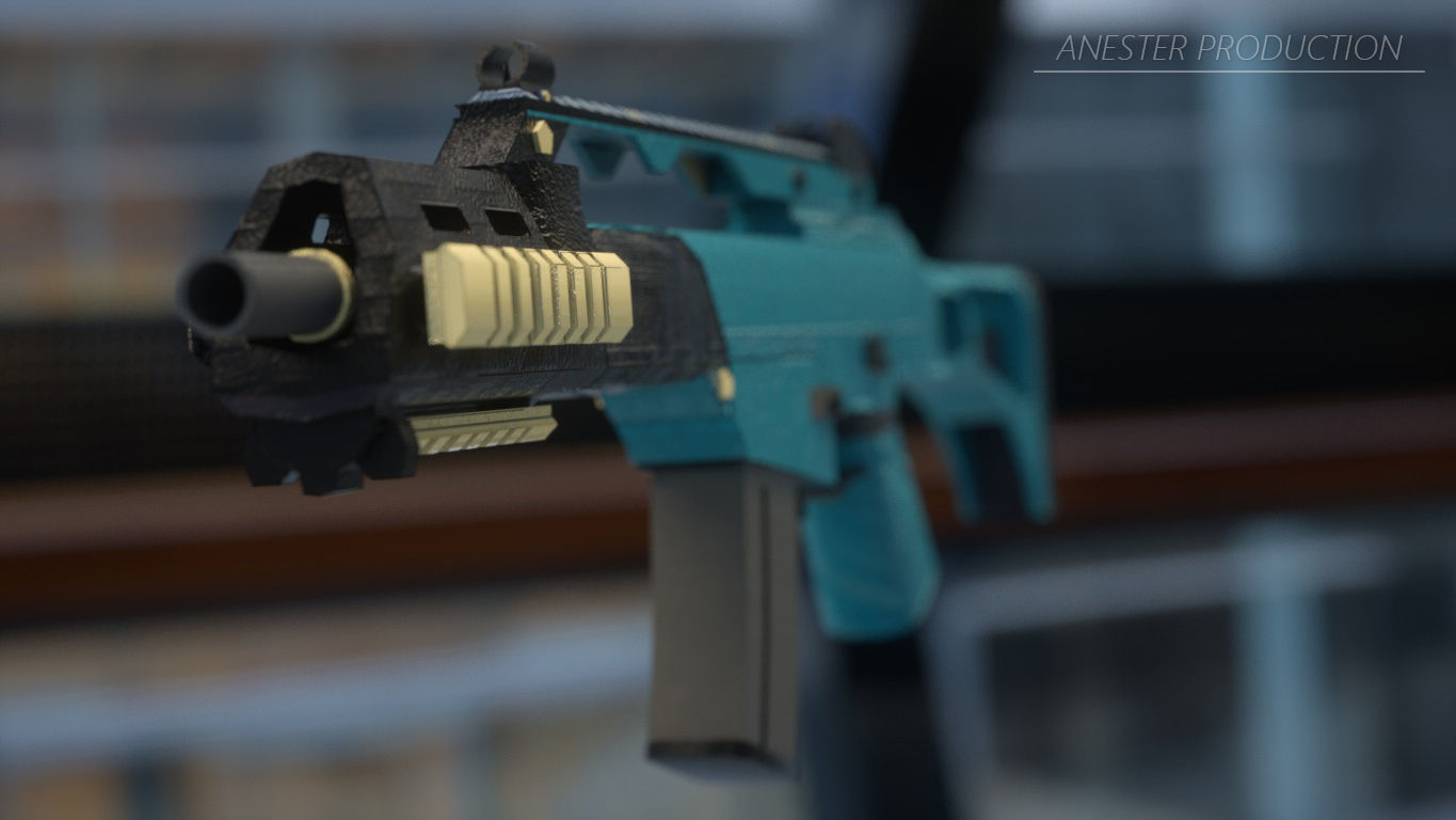 3D model Assault Deutsche Military Rifle G36C GAME-READY VR / AR / low ...