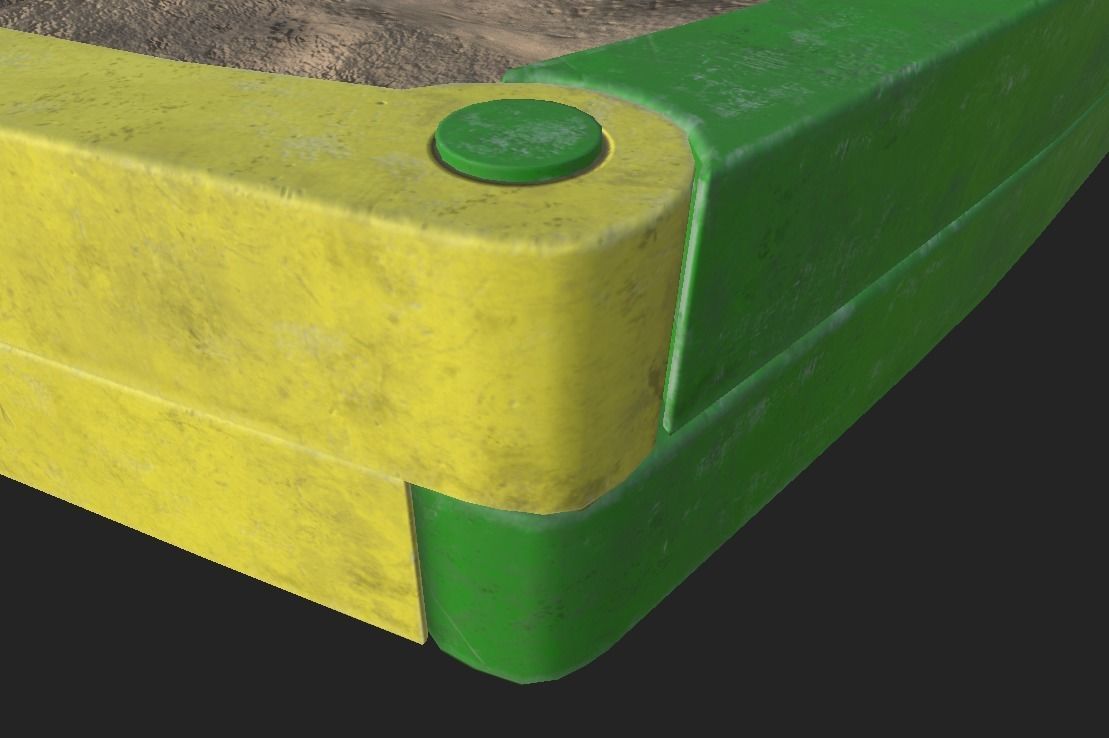 3D model Playground Plastic Sand Pit VR / AR / low-poly | CGTrader