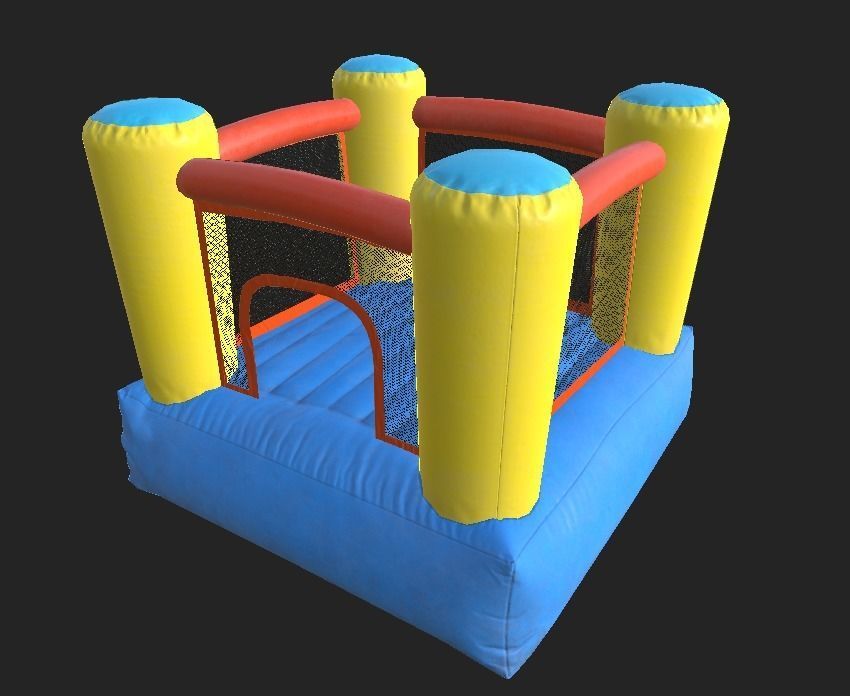 3D model Playground Trampoline VR / AR / low-poly | CGTrader