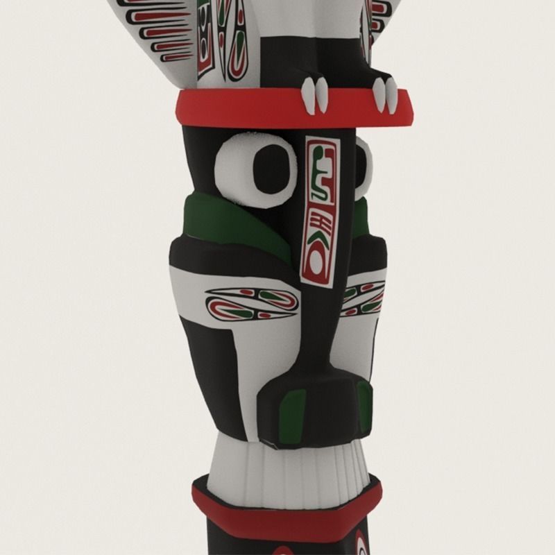 Totem Pole Model 3D model | CGTrader