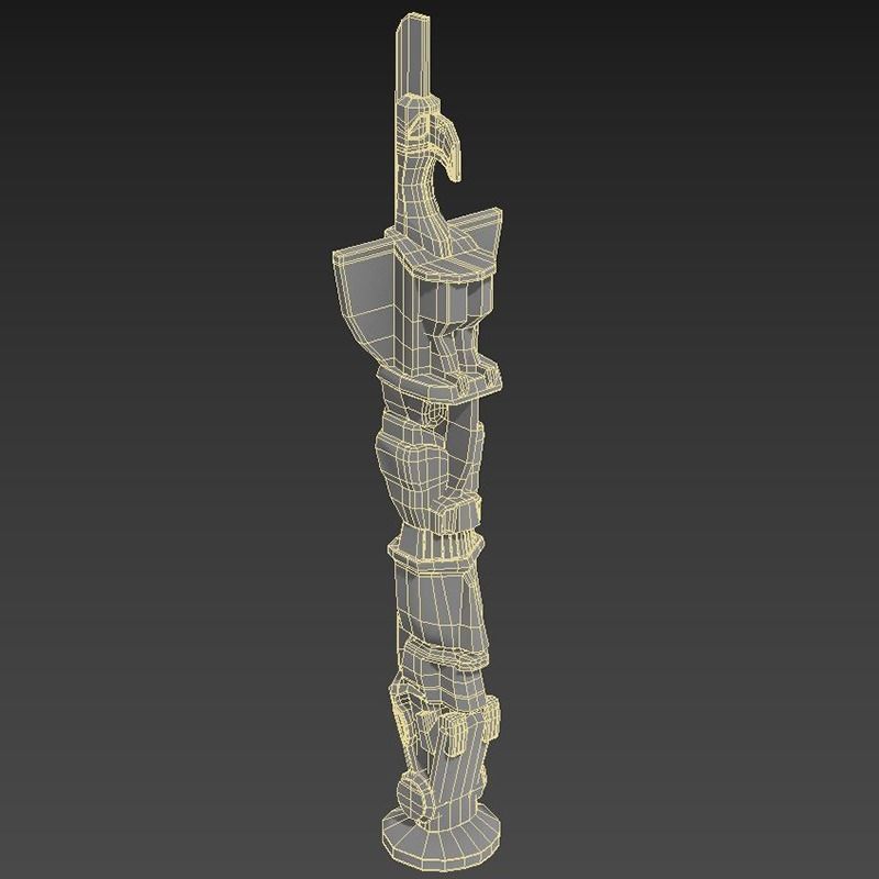 Totem Pole Model 3D model | CGTrader