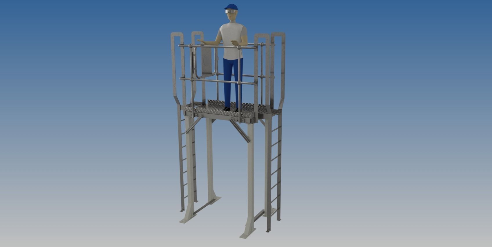 Platform Walkway 3D model | CGTrader