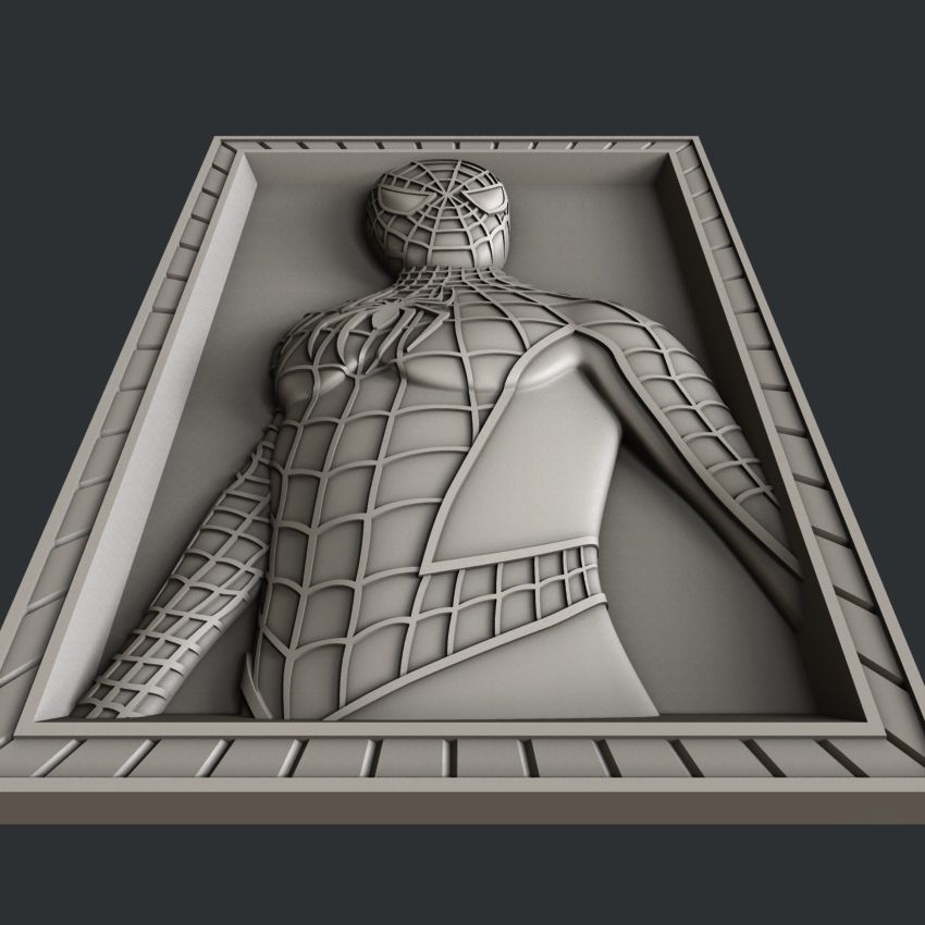 3d STL models for CNC router Spider Man 3D model | CGTrader