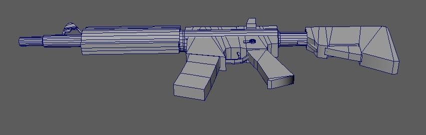 3D model m4a4 weapon VR / AR / low-poly | CGTrader
