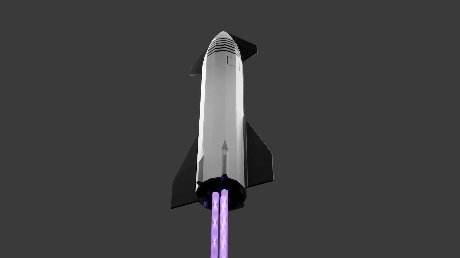 3D model Starship - Lowpoly rocket VR / AR / low-poly | CGTrader