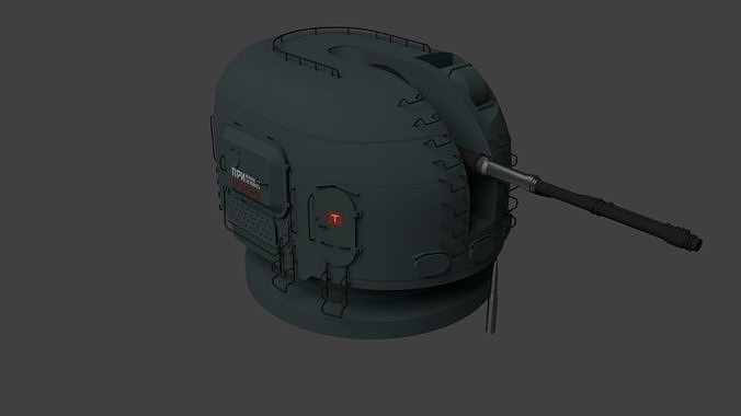 Russian Naval Gun AK-100 3D model | CGTrader